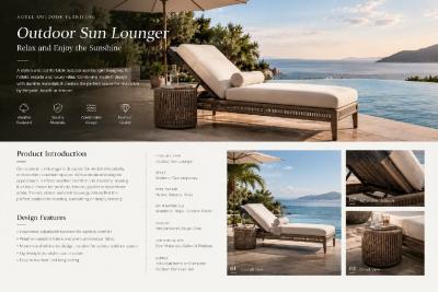 China OEM ODM Outdoor Sun Lounger Modern Outdoor Sling Chaise Lounge for sale