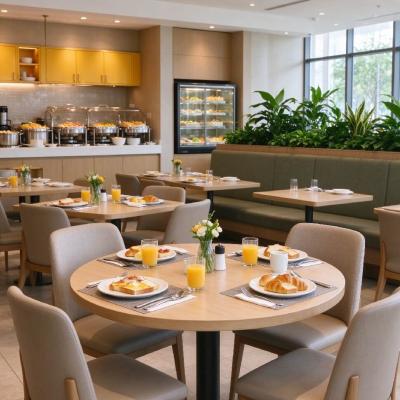 China OEM ODM Hotel Dining Table Set Modern Restaurant Banquette Seating Custom Dimensions for sale