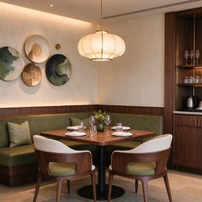China Boutique Stylish Dining Set Warm Dining And Coffee Table Set Custom Sizes for sale
