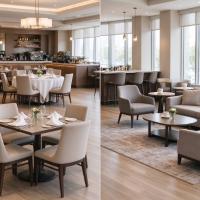 China Multi Functional Hotel Restaurant Furniture Complete Restaurant Lobby Furniture Custom Dimensions for sale
