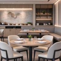 China Contemporary Hotel Dining Room Furniture Coordinated Dining Table Set For Hotels for sale
