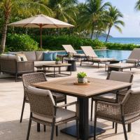 China Natural Hotel Outdoor Furniture Modern Resort Outdoor Furniture OEM ODM for sale