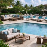 China Contemporary Hotel Outdoor Furniture OEM ODM Outdoor Lounge Setting for sale