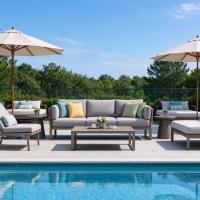 China Contemporary Hotel Outdoor Furniture OEM ODM Outdoor Lounge Setting for sale