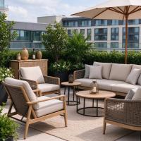 China Boutique Hotel Outdoor Furniture Natural Hotel Garden Furniture for sale