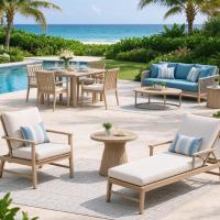 China Contemporary Coastal Resort Furniture Natural Beach Resort Furniture Custom Finishes for sale