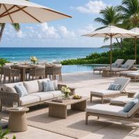 China Contemporary Coastal Resort Furniture Natural Beach Resort Furniture Custom Finishes for sale