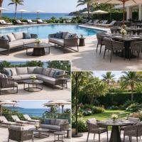 China Coastal Hotel Outdoor Furniture Modern Hotel Patio Furniture for sale