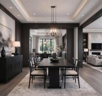 China Geometric Villa Furniture Architectural Villa Cabinets Integrated Storage for sale