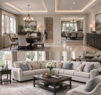 China Modern Villa Furniture Luxury Living Room Furniture Sets Custom Dimensions for sale