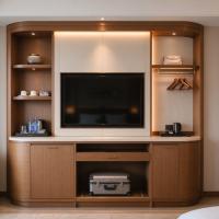 China Boutique Hotel Guest Room Furniture Custom Made Hotel Room Furniture Warm Finishes for sale