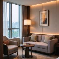 China Boutique Hotel Guest Room Furniture Custom Made Hotel Room Furniture Warm Finishes for sale