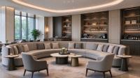 China Contemporary Lobby Lounge Furniture Custom Size Reception Furniture Set for sale