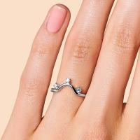 China 14K Rose Gold Real Diamond Jewellery , Round Real Fancy Diamond Anniversary Rings for sale