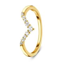 China Celebrity Diamond Engagement Rings For Women , 14K Rose Real Diamond Jewellery for sale