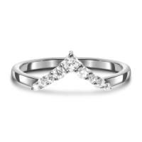 China Celebrity Diamond Engagement Rings For Women , 14K Rose Real Diamond Jewellery for sale