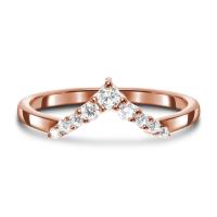 China Celebrity Diamond Engagement Rings For Women , 14K Rose Real Diamond Jewellery for sale