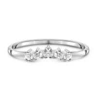 China Real Cut Diamond Wedding Rings Brilliant 14K Rose Gold Jewelry for sale