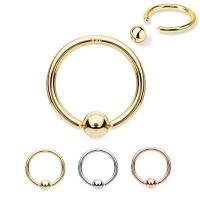 China Piercing Jewelry 14K Gold Nipple Ring Hoop Cartilage Nose Eyebrow Lips for sale