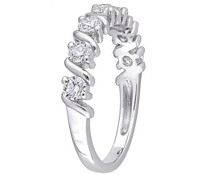China 7Pcs 3mm Round Brilliant Cut Real Genuine Diamond Moissanite Engagement Ring White for sale