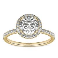 China Luxury Gia Big Diamonds Woman Engagement Ring Real Solid 9K / 14K / 18K Gold for sale