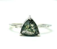 China Genuine Moss Agate Gemstone Ring, Green Moss Agate Ring, Beautiful Ring, Moss Agate Ring for sale