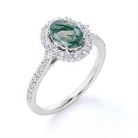 China Emerald Cut Antique Aquatic Green Agate Stone Ring Hypoallergenic for sale
