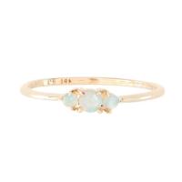 China 925 Sterling Silver 14k Yellow Gold Plated Opal Rings For Women Wholesale Women Jewelry Rings for sale