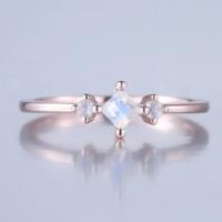 China 925 Sterling Silver Fashion Design Exquisite Dainty Moonstone Ring for sale