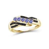 China Natural 2 ct Cushion Cut Tanzanite Cocktail Ring in Sterling Silver  Engagement Ring In 18K White Gold for sale
