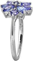 China Tanzanite & White Lab-Created Sapphire Boxed Set Sterling Silver for sale