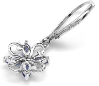 China 0.5 Carat Branch Flower Design JewelersClub Tanzanite Ring  Sterling Silver Ring Jewelry with White CZ Accent for sale