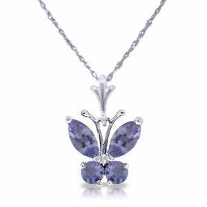 China Solitaire Pendant Angara Natural Tanzanite Necklace For Women Girls 14K for sale
