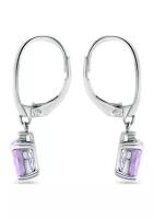 China Amethyst and White Sapphire Cable Ring With 925 Sterling Silver for sale