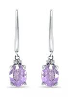 China Amethyst and White Sapphire Cable Ring With 925 Sterling Silver for sale