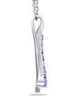 China 1/3 ct. t.w. Amethyst 7-Stone Journey Pendant Necklace in Sterling Silver for sale