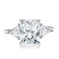 China Aquamarine Ring 1/15 ct tw Diamonds Sterling Silver For Women for sale