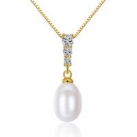 China 14K Pendant Necklace For Women Is With Decorated A 6MM Freshwater Pearl for sale