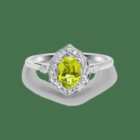 China Gold oval beautiful, elegant  peridot ring, vintage shape and natural, bright oval peridot for sale