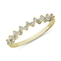 China Celestial Stacking Wedding Ring in 9k Yellow Gold For Women for sale