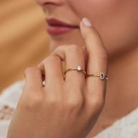 China 9K Gold Ring With Silver Diamond Engagement Ring For Women for sale