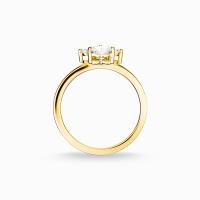 China Beautiful Flower Sytle Ring Paw Cat 9K Gold Ring for sale