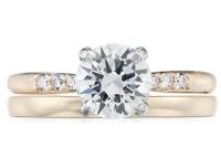 China 9 K Yellow Gold Jewelry Diamond Engagement Ring For Girls for sale
