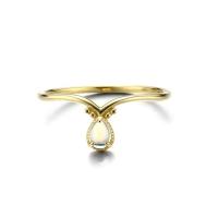 China New 1 Gram Gold Ring Designs Solid 9K Yellow Jewelry With Moonstone Available Fast Shipping for sale