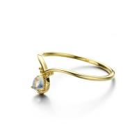 China New 1 Gram Gold Ring Designs Solid 9K Yellow Jewelry With Moonstone Available Fast Shipping for sale