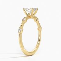 China Aimee Diamond Engagement Ring With 0.75 Carat Oval Diamond for sale