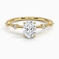 China Aimee Diamond Engagement Ring With 0.75 Carat Oval Diamond for sale