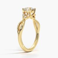 China Willow Diamond Engagement Ring (1/8 Ct. Tw.) With 9K Gold for sale