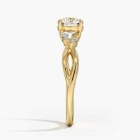 China Willow Diamond Engagement Ring (1/8 Ct. Tw.) With 9K Gold for sale