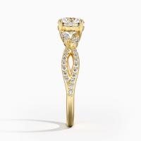 China Luxe Willow Diamond Engagement Ring (1/4 Ct. Tw.) With 0.75 Carat Round Diamond  With 9K Gold for sale